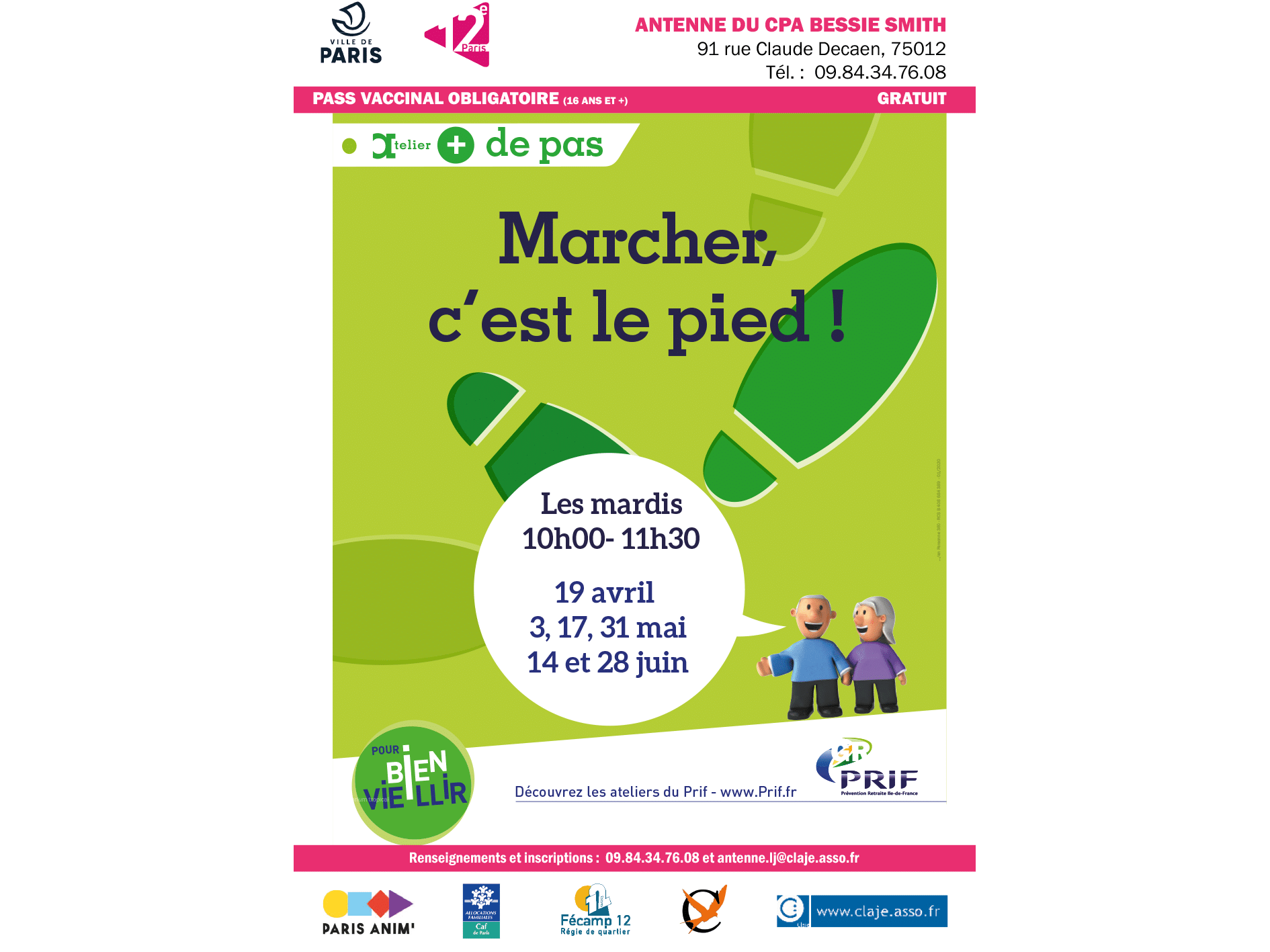 [Atelier] + de pas – Claje