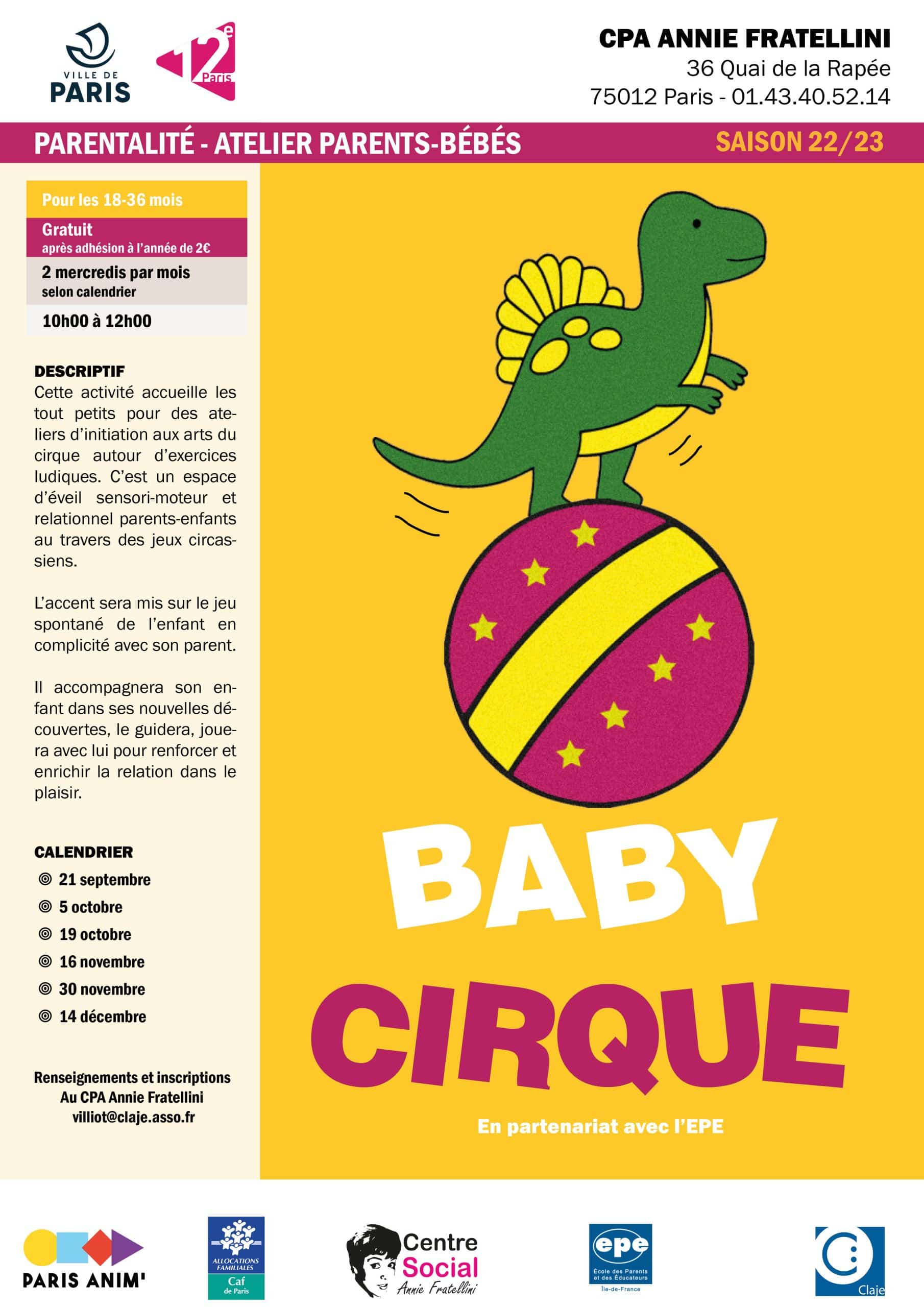 [Parentalité] Baby Cirque – Claje