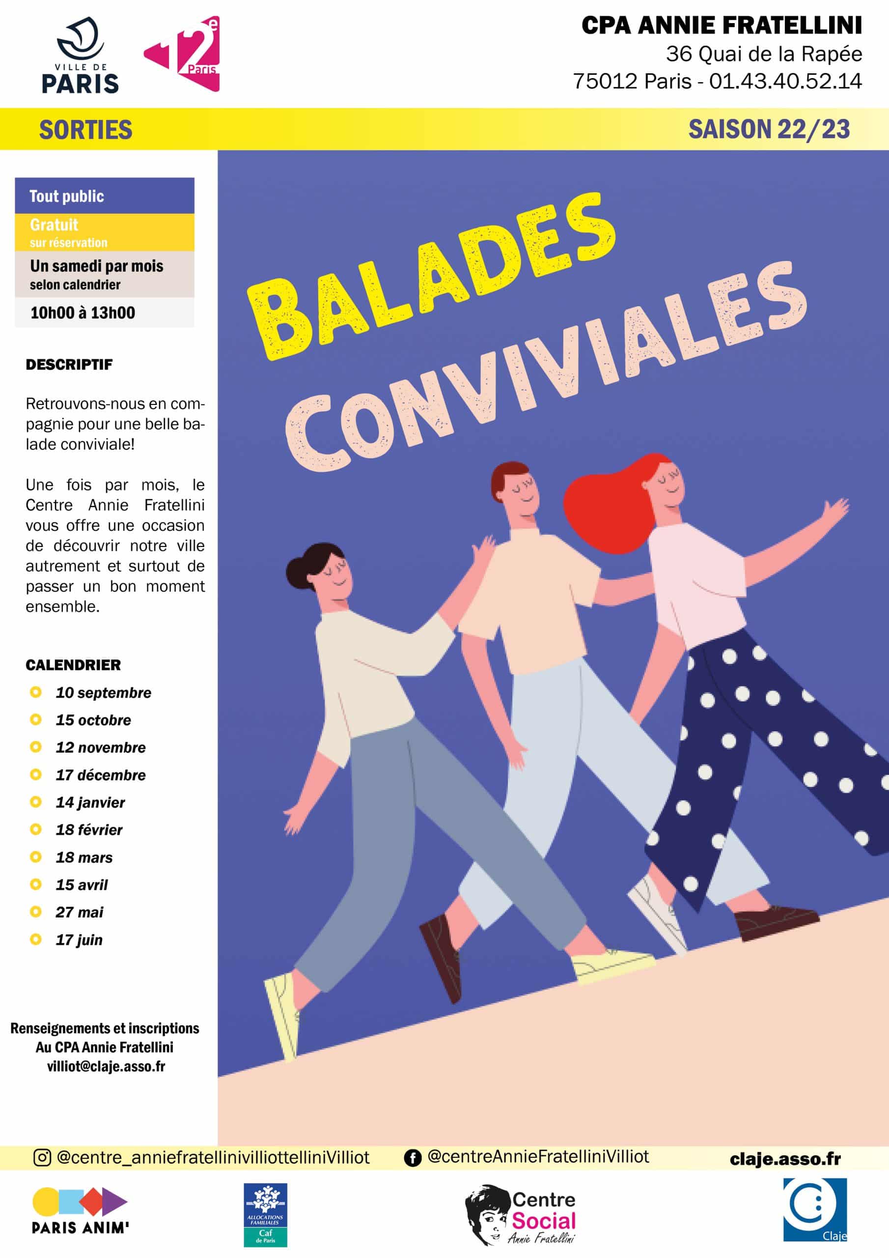 [Sorties] Balade conviviale – Claje