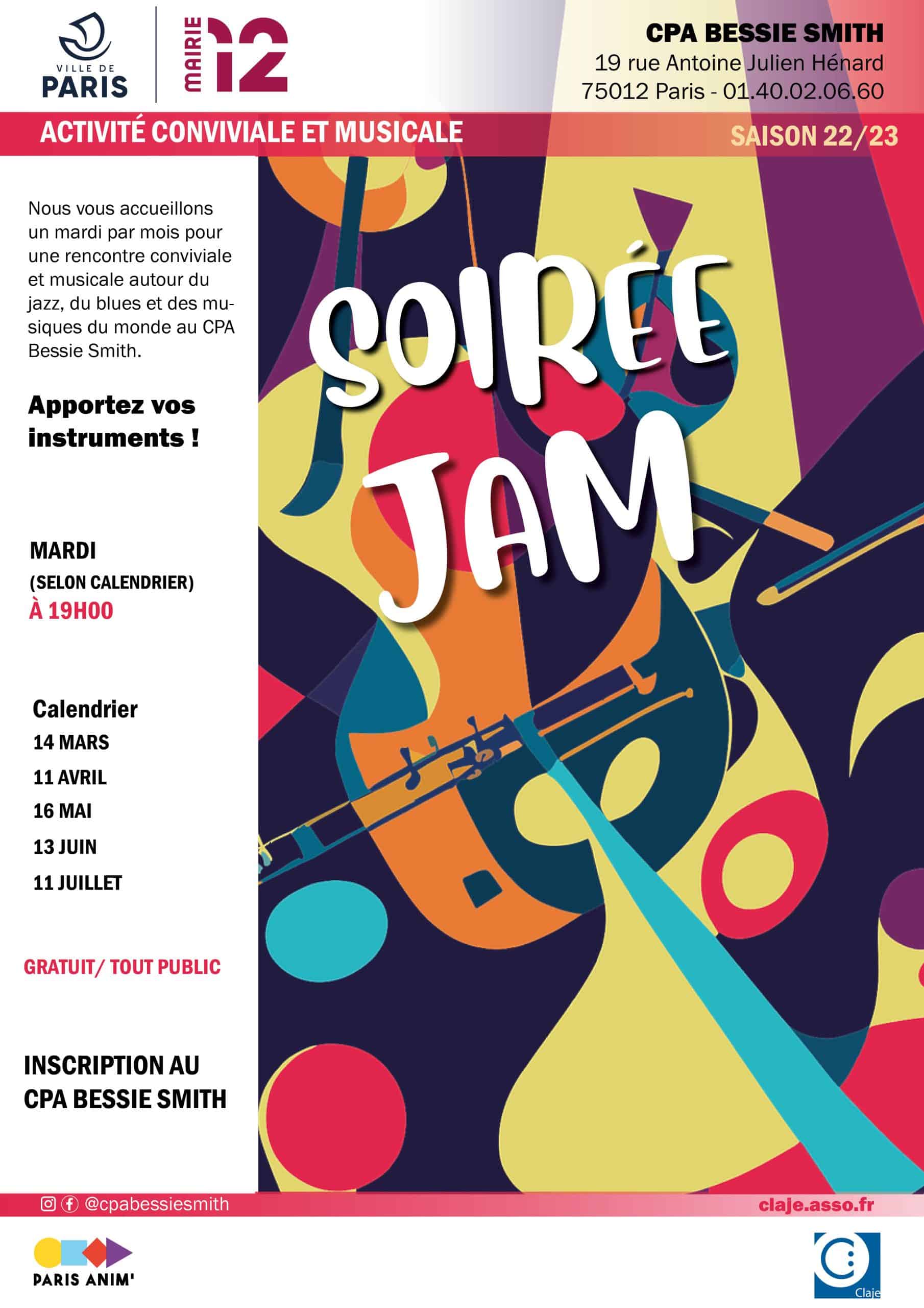Soirée JAM – Claje
