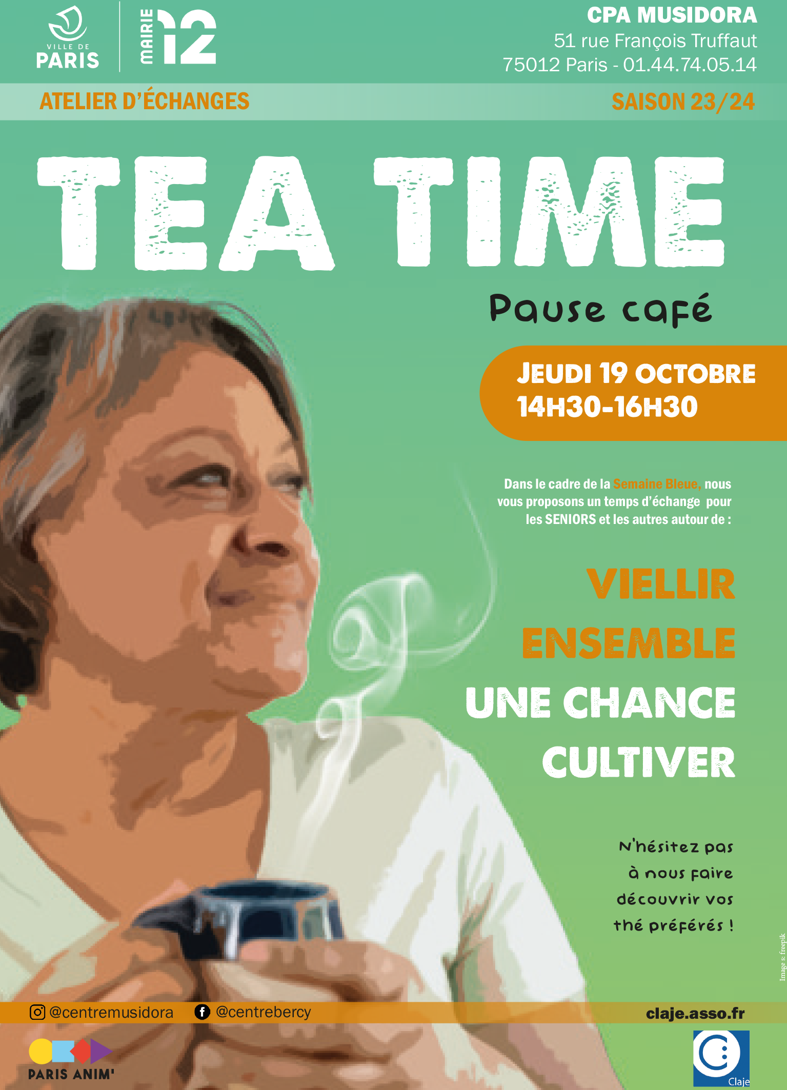 [Atelier d’échanges] Tea time – Claje