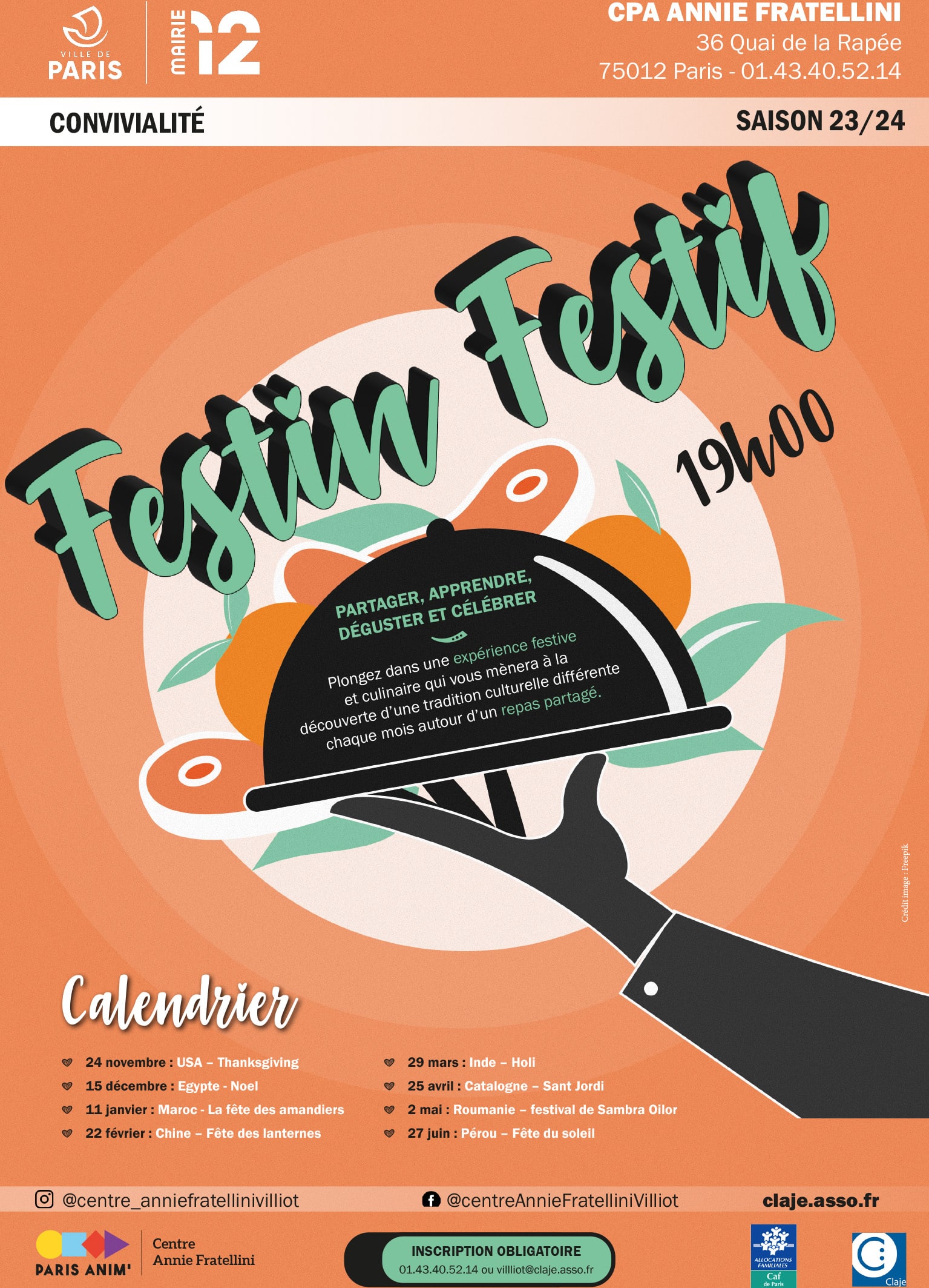 [Convivialité] Festin festif – Claje