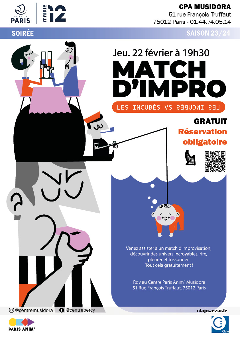 [Théâtre] Match d’impro au CPA Musidora – Claje