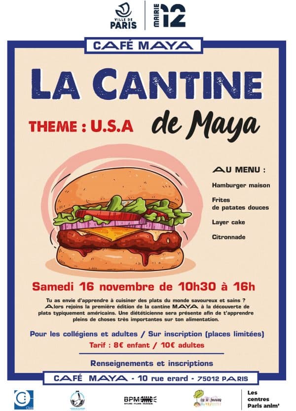 La Cantine de Maya sur le thème USA – Claje