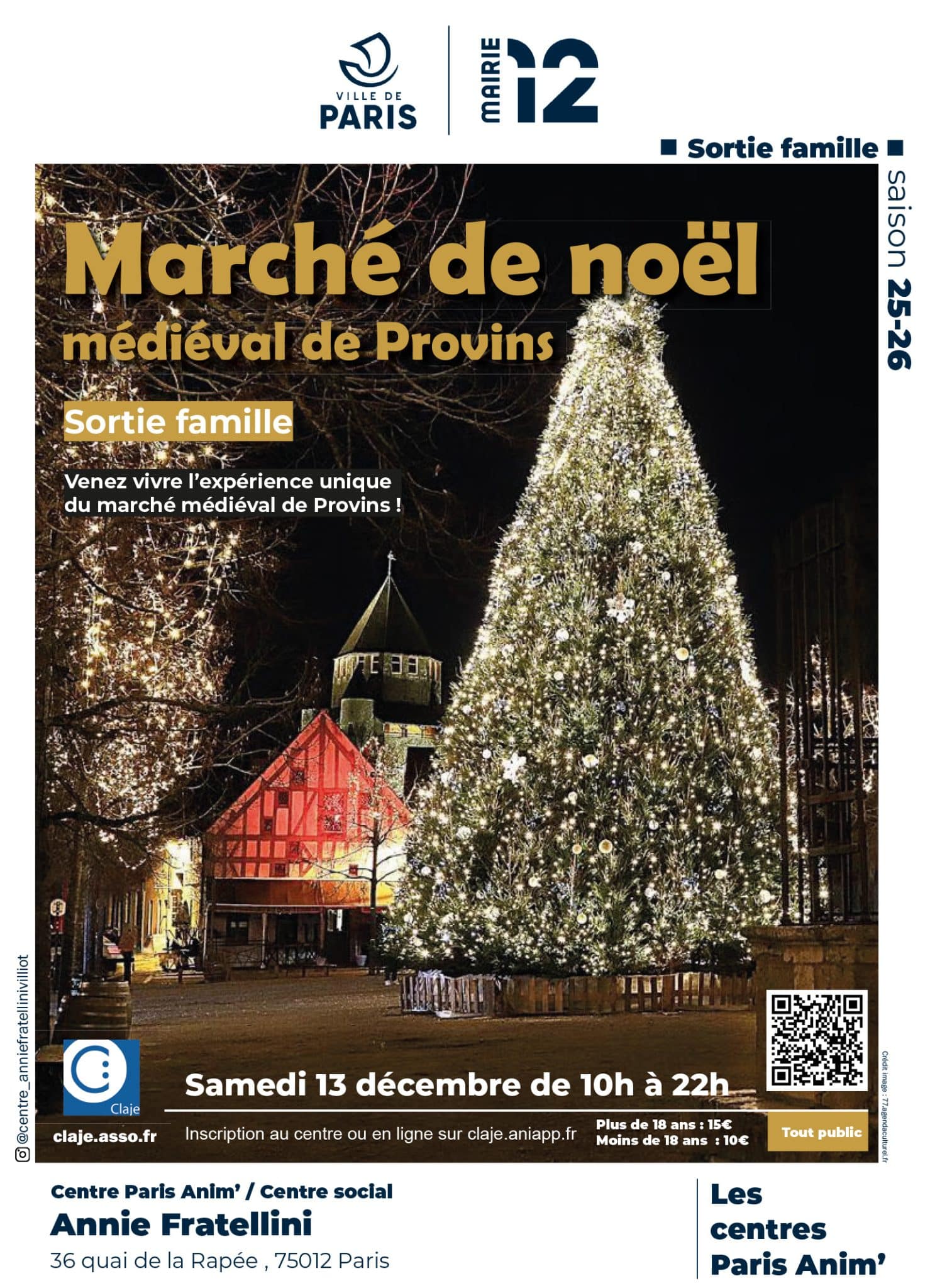 [Sortie] Marché de Noël de Provins – Claje